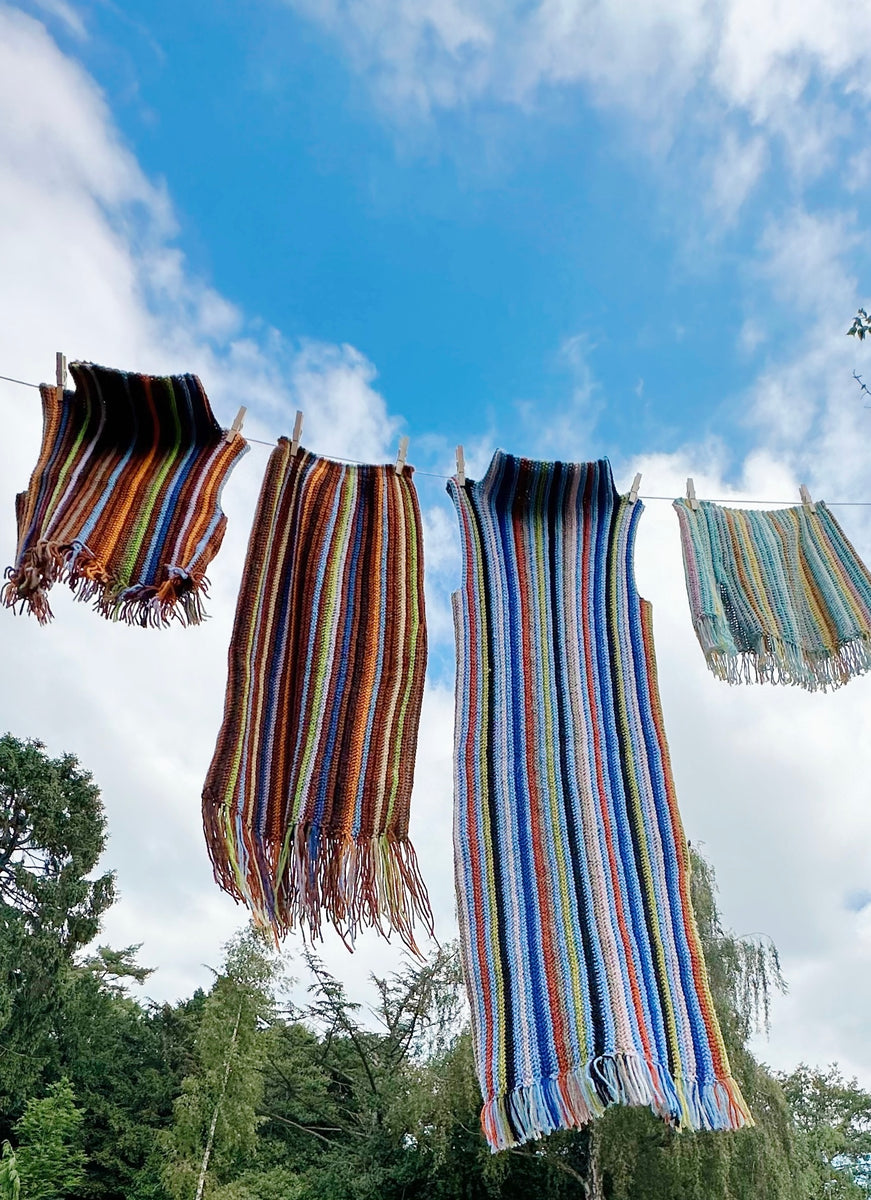 The Funky Fringes Collection crochet pattern – Caroline Zuschlag